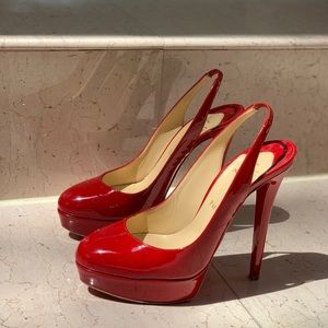 Christian Louboutin | Shoes | Christian Louboutin Red Patent Leather ...